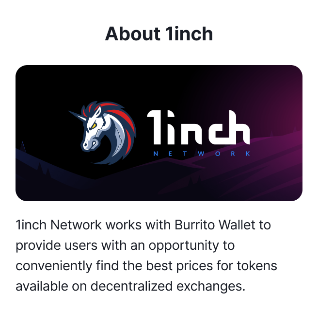 [Event] 1inch Swap Competition – BurritoWalle